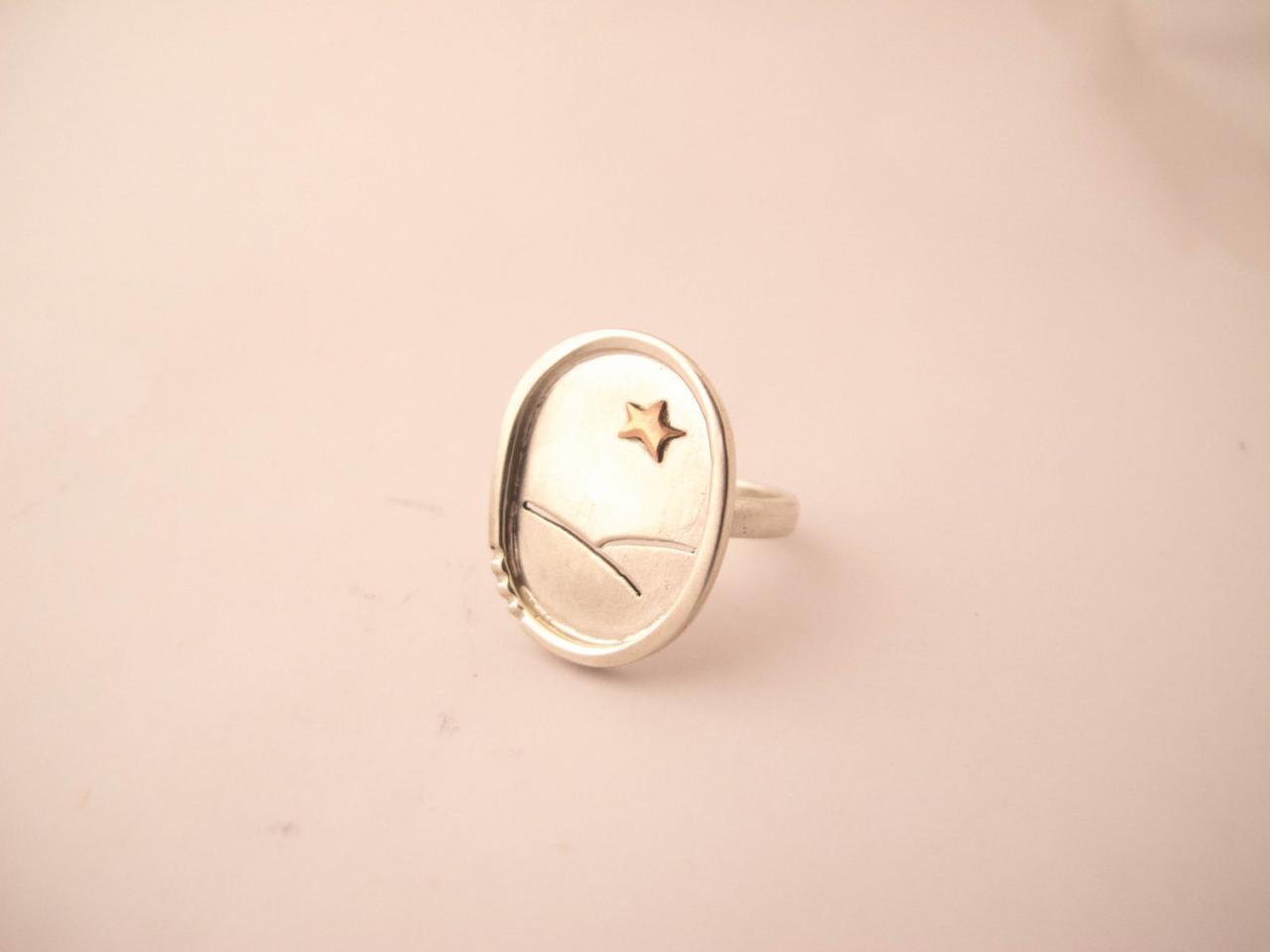 Little Prince Landscape- Sterling Silver And Bronze on Luulla